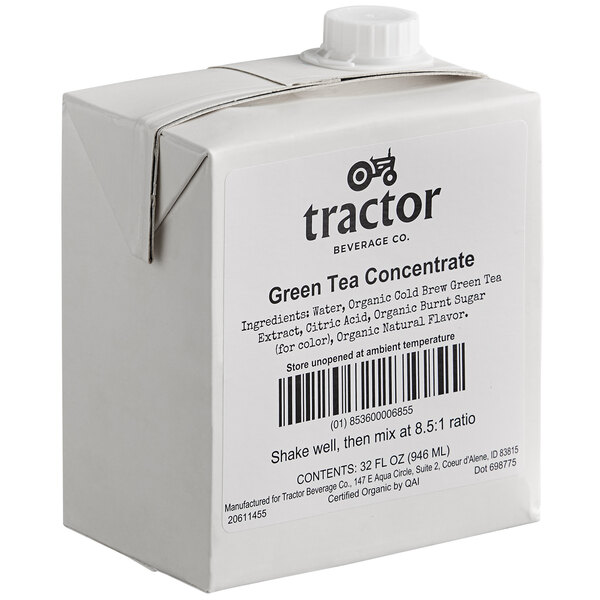 Tractor Beverage Co. Organic Green Tea Beverage 8.5:1 Concentrate 32 fl ...