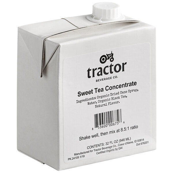 Tractor Beverage Co. Organic Sweet Tea Beverage 8.5:1 Concentrate 32 fl ...