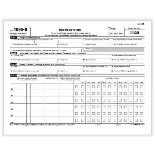 Obama Health Care Tax Form