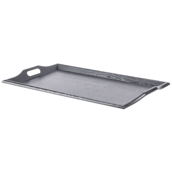 GET RST-2517-1-BK 25" x 16" Plastic Room Service Tray - Black