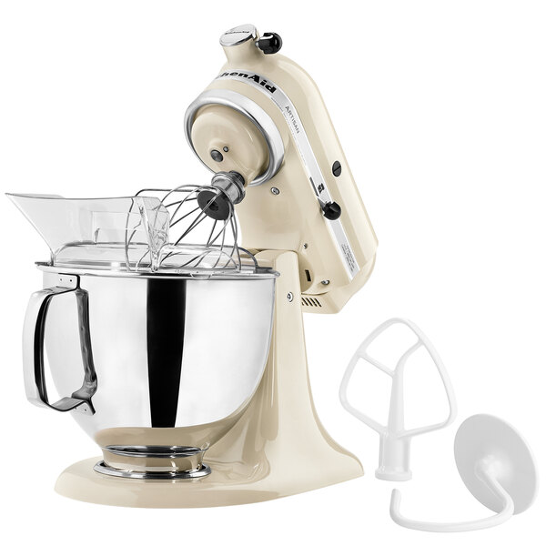 KitchenAid KSM150PSAC Artisan Series Almond Cream 5 Qt. Tilt Head ...