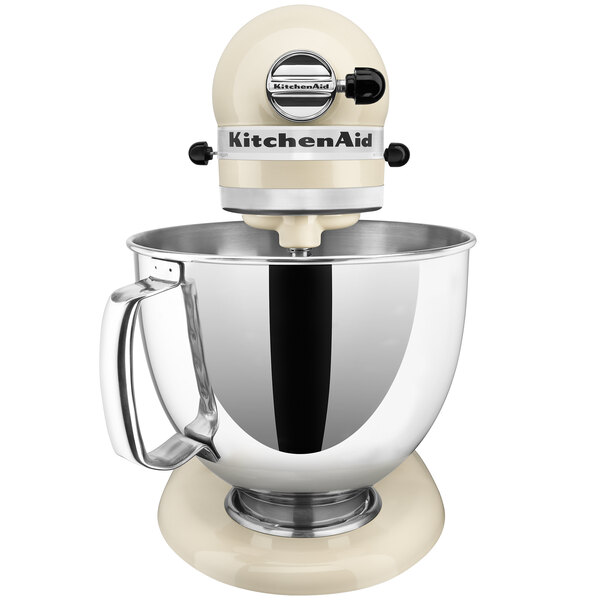 KitchenAid KSM150PSAC Artisan Series Almond Cream 5 Qt. Tilt Head ...