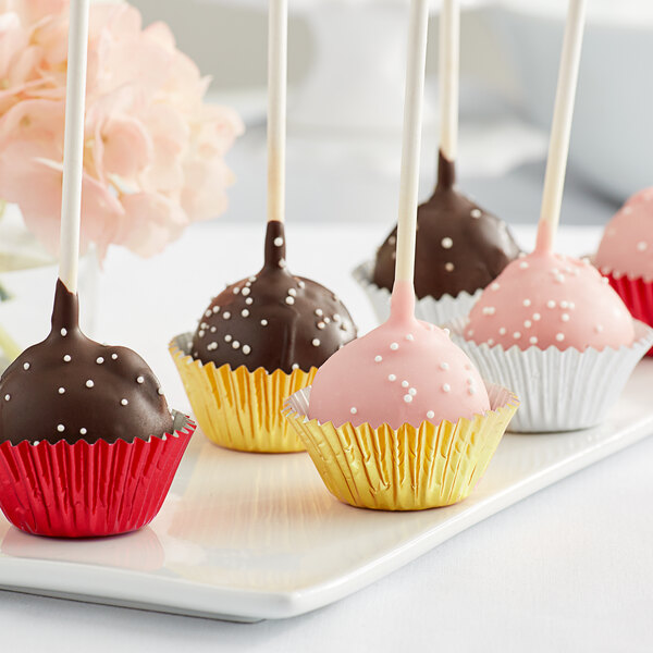 Enjay Red Foil Mini Baking Cup 1 1/4" x 7/8" - 10080/Case