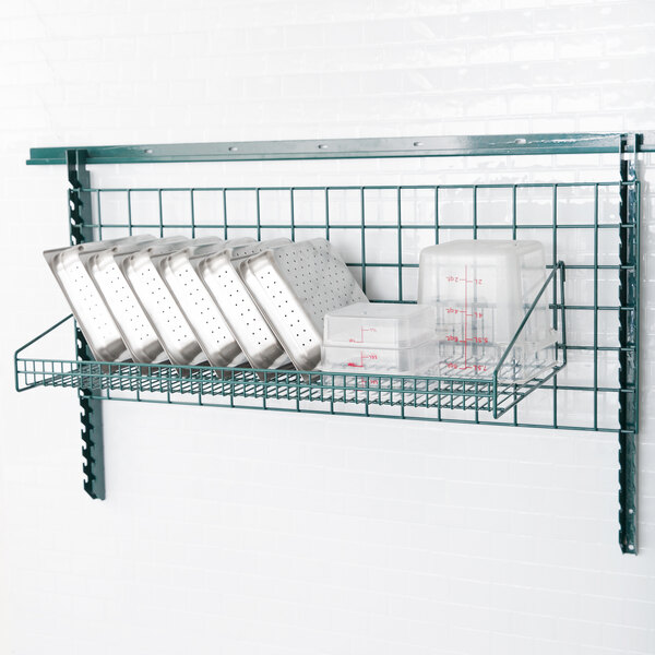 Metro GS1836K3 SmartWall G3 Metroseal 3 Grid Shelf with Retaining Ledge ...