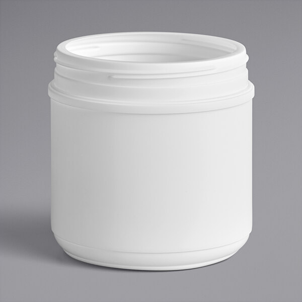44 oz. White HDPE Plastic Container - 76/Case
