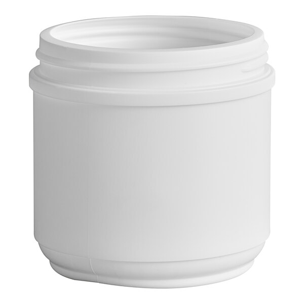 16 oz. White HDPE Plastic Container - 252/Case