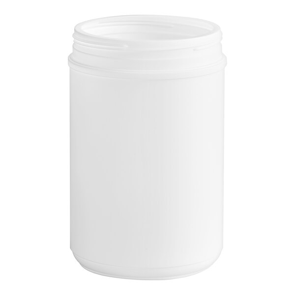 76 oz. White HDPE Plastic Container - 57/Case