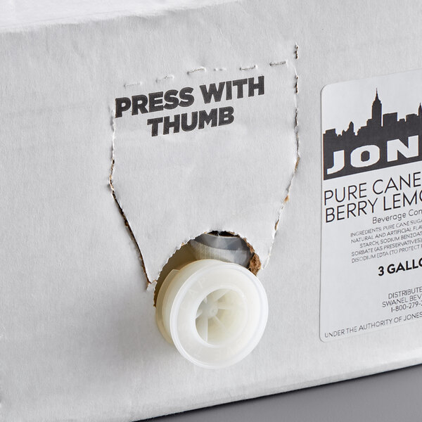 Jones Berry Lemonade Beverage / Soda Syrup 3 Gallon Bag in Box