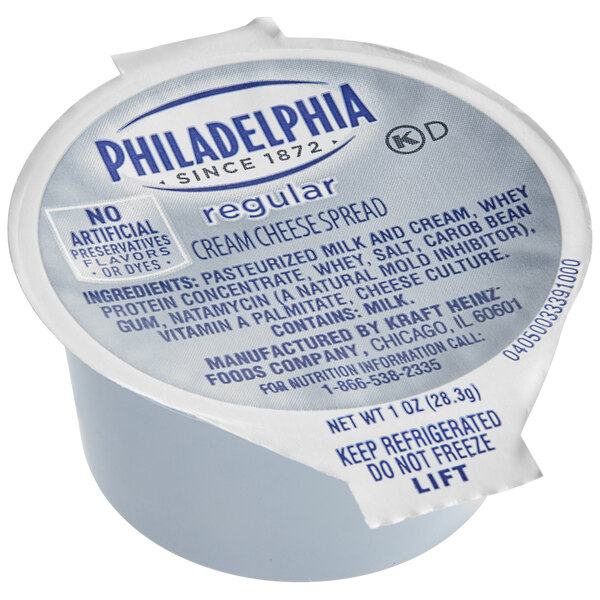 Philadelphia 1 oz. Original Cream Cheese Spread Portion Cup - 100/Case