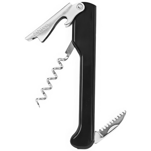 Franmara Capitano Customizable Waiter's Corkscrew with Black Plastic ...