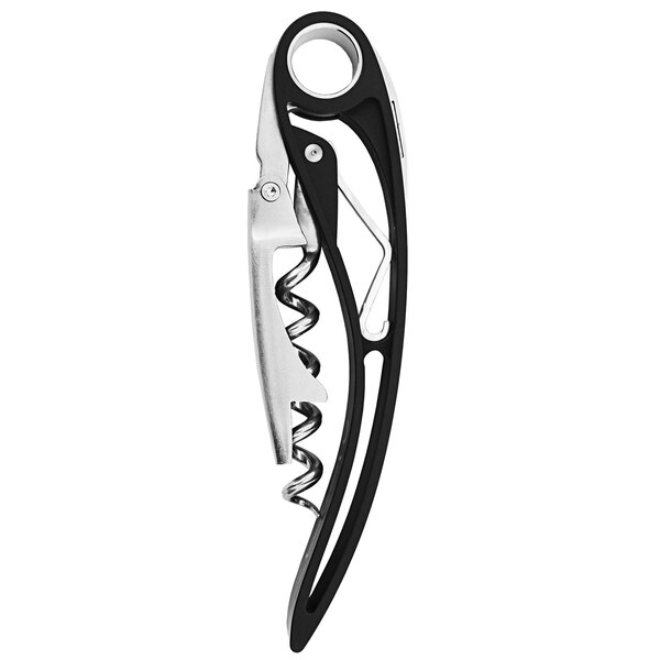 Farfalli Aria Double-Lever Corkscrew with Black Aluminum Handle and ...