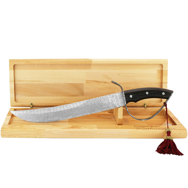 Viper Mathusalem Damascus 18 1/2" Champagne Saber with Ebony Wood ...