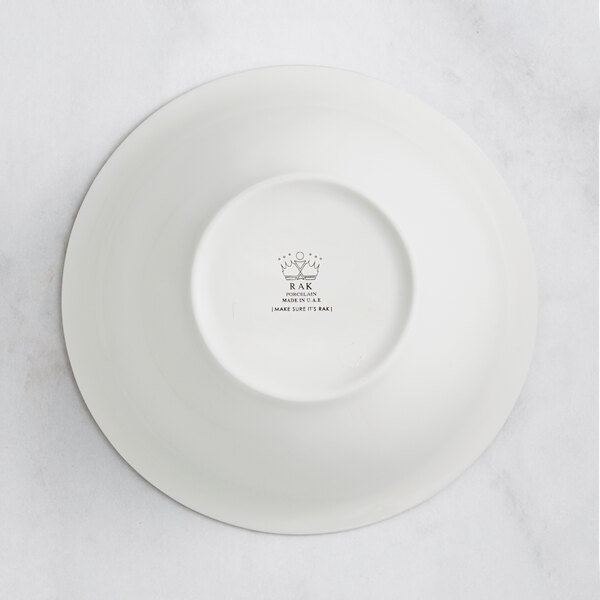 RAK Porcelain Leon 33.5 oz. Ivory Embossed Porcelain Bowl - 12/Case