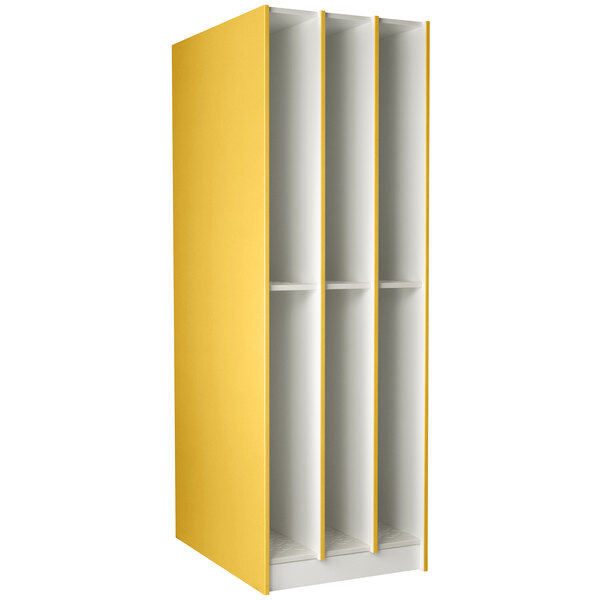 I.D. Systems 27" x 40" x 84" Sun Yellow 6 Compartment Instrument ...