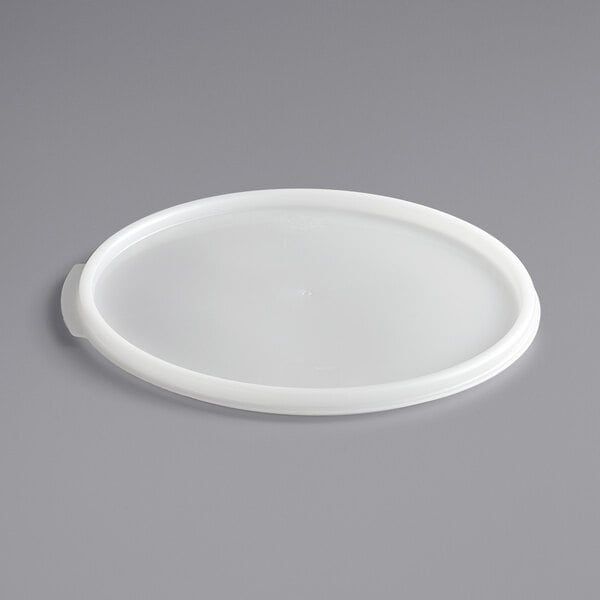 Vigor 12, 18, and 22 Qt. White Round Polypropylene Food Storage ...