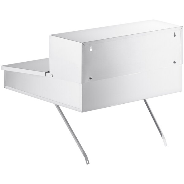 Lavex Stainless Steel Wall Mount Receiving Desk