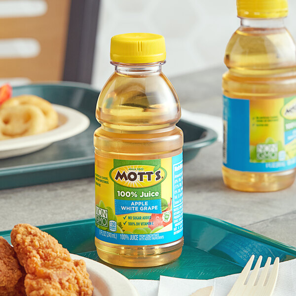 Mott's Apple White Grape Juice 8 fl. oz. - 24/Case