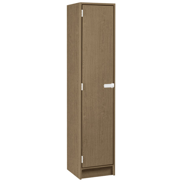 I.D. Systems 16" x 18" x 72" Roman Walnut Single Door Storage Locker ...