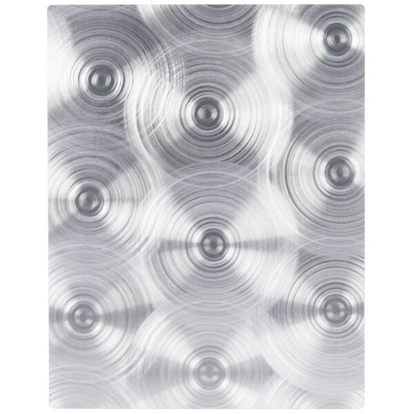 Menu Solutions ALSIN811-ST 8 1/2" x 11" Alumitique Single Panel Swirl ...