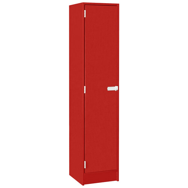 I.D. Systems 16" x 18" x 72" Tulip Red Single Door Storage Locker with ...