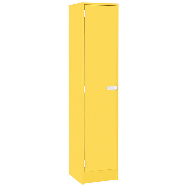 I.D. Systems 16" x 18" x 72" Sun Yellow Single Door Storage Locker with ...