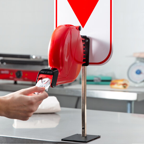 Turn-O-Matic D80 Red Take a Number Ticket Dispenser