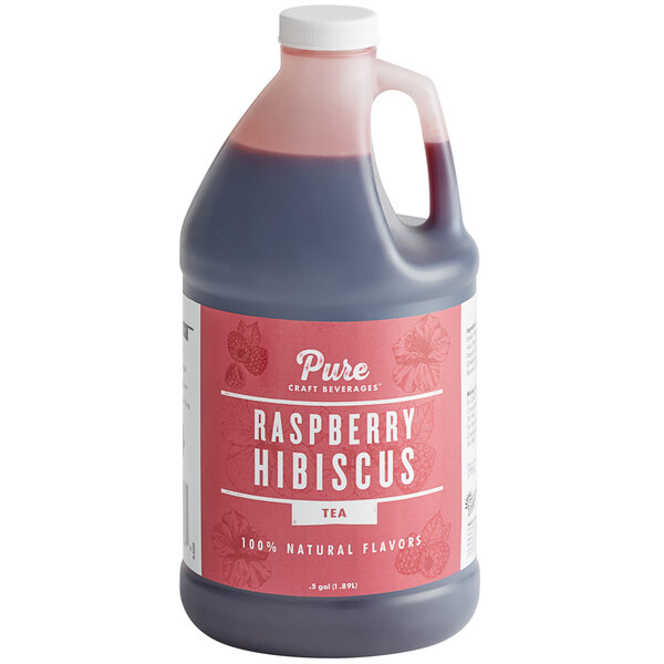 Pure Craft Beverages Raspberry Hibiscus Tea 5:1 Beverage Concentrate 1/ ...
