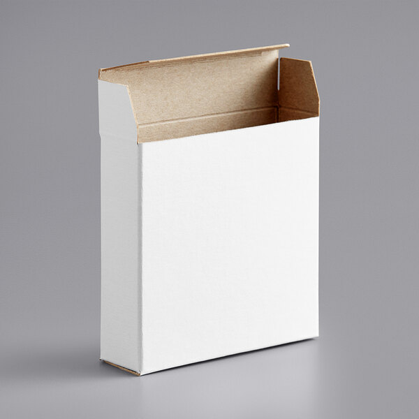 Lavex 3 1/2" x 1 1/4" x 3 1/2" White Reverse Tuck Carton - 1000/Case