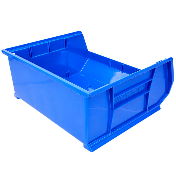 Metro MB30250B Blue Stack Bin 14 3/4" x 16 1/2" x 7"