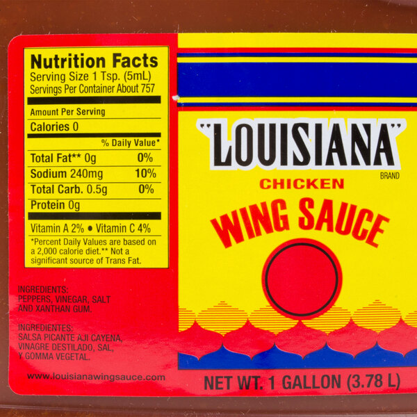 Louisiana Wildly Wicked Original Buffalo Wing Sauce - 1 Gallon