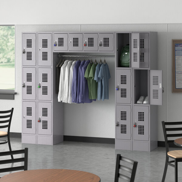 Regency Space Solutions Gray 3 Tier Locker with 16 Compartments and ...