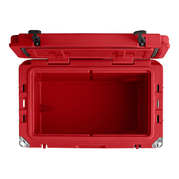 CaterGator CG45REDW Red 45 Qt. Mobile Rotomolded Extreme Outdoor Cooler ...