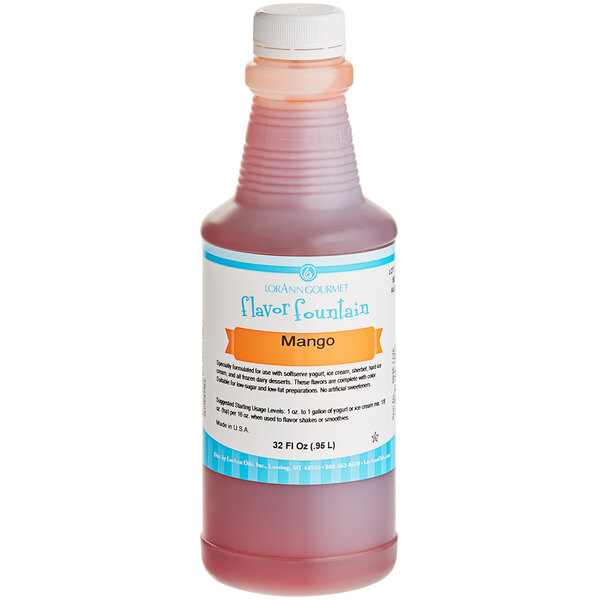 LorAnn Mango Flavor Fountain Syrup 32 fl. oz.