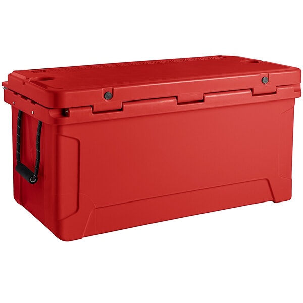CaterGator CG100RED Red 110 Qt. Rotomolded Extreme Outdoor Cooler / Ice ...