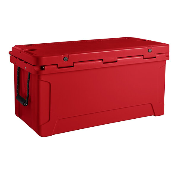 CaterGator CG100RED Red 110 Qt. Rotomolded Outdoor Cooler / Ice Chest
