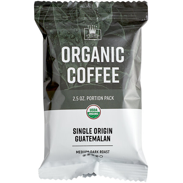 Crown Beverages Organic Single Origin Guatemalan Coffee Packet 2.5 oz ...