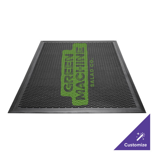 Guardian Clean Step 2' x 3' Customizable Rubber Scraper Entrance Mat ...