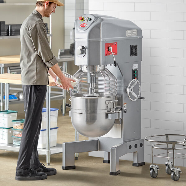 Avantco MX60H 60 Qt. Planetary Floor Mixer with Guard & Standard ...