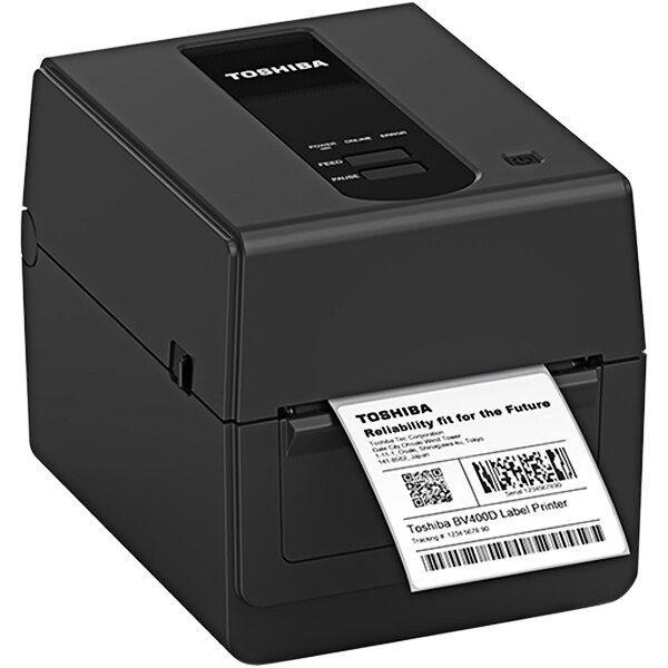 Toshiba BV420D 4" 203 DPI Direct Thermal Barcode Printer with Black ...