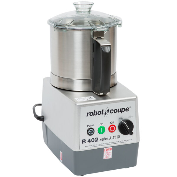 Robot Coupe R402 Food Processor w/ 4.5 Qt. Stainless Steel Bowl
