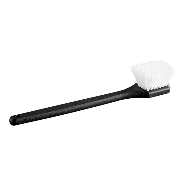 Choice 20" Black Nylon Utility / Pot Scrub Brush