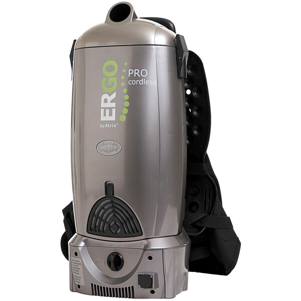 Atrix VACBPAIC Ergo Pro 8 Qt. Cordless Backpack Vacuum with HEPA ...