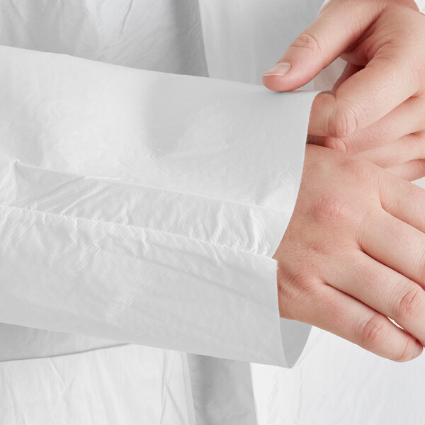 Malt Impact ProMax M1020-L White Microporous Snap Front Long Sleeve 2 ...