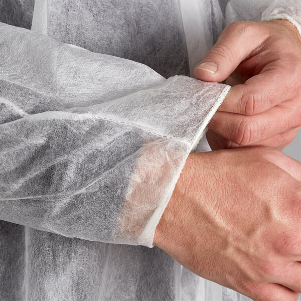 Malt Impact ProLite M1730-E/W-M-C White Polypropylene Snap Front Long ...