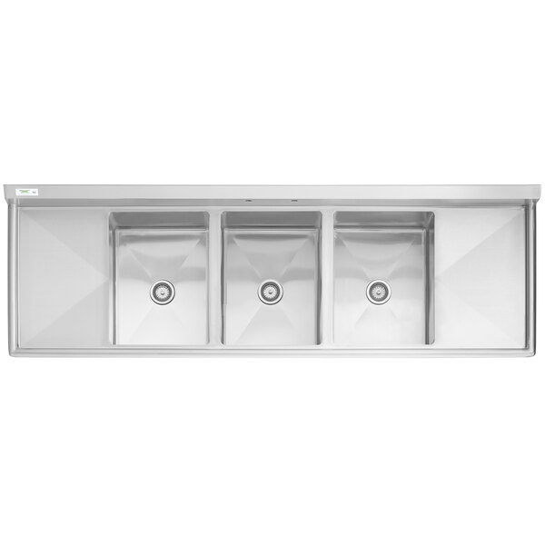 Regency 3 Compartment Sink (Stainless Steel, 94")