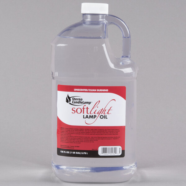 Sterno 30644 Soft Light 1 Gallon Bulk Lamp Fuel, Smokeless Liquid ...
