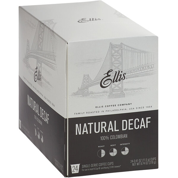 Ellis Natural Decaf Coffee Single Serve Cups - 24/Box
