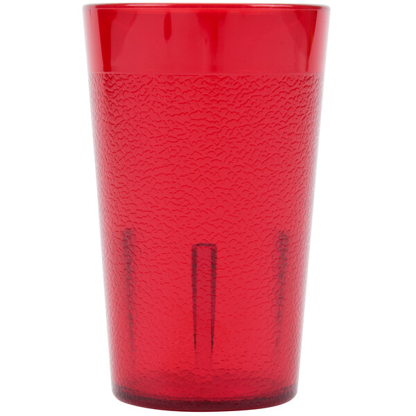 Cambro 500P156 Colorware 5.2 oz. Ruby Red Customizable SAN Plastic ...