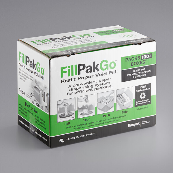 Ranpak FillPakGo™ 15" x 1660' 30 lb. Boxed Fanfold Void Fill Paper