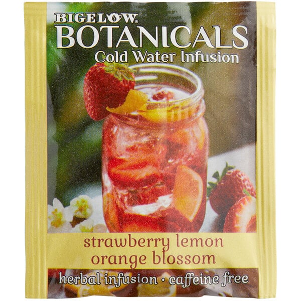 Bigelow Botanicals Strawberry Lemon Orange Blossom Cold Water Infusion ...